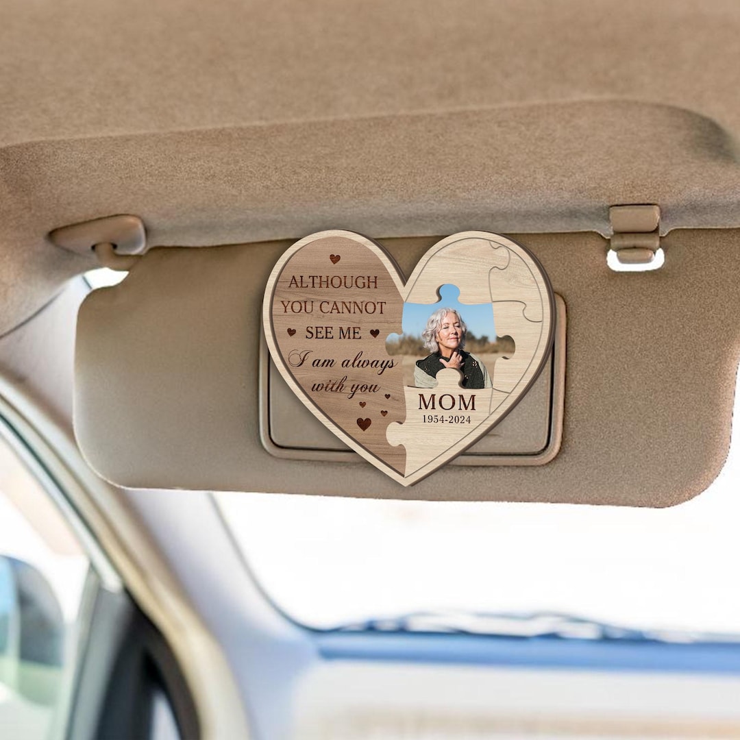 Personalized Memorial Photo Car Visor Clip, Memorial Gift, Custom ...