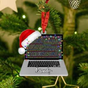Computer Programmer Christmas 2D Ornament, Gift for Computer Programmer ...