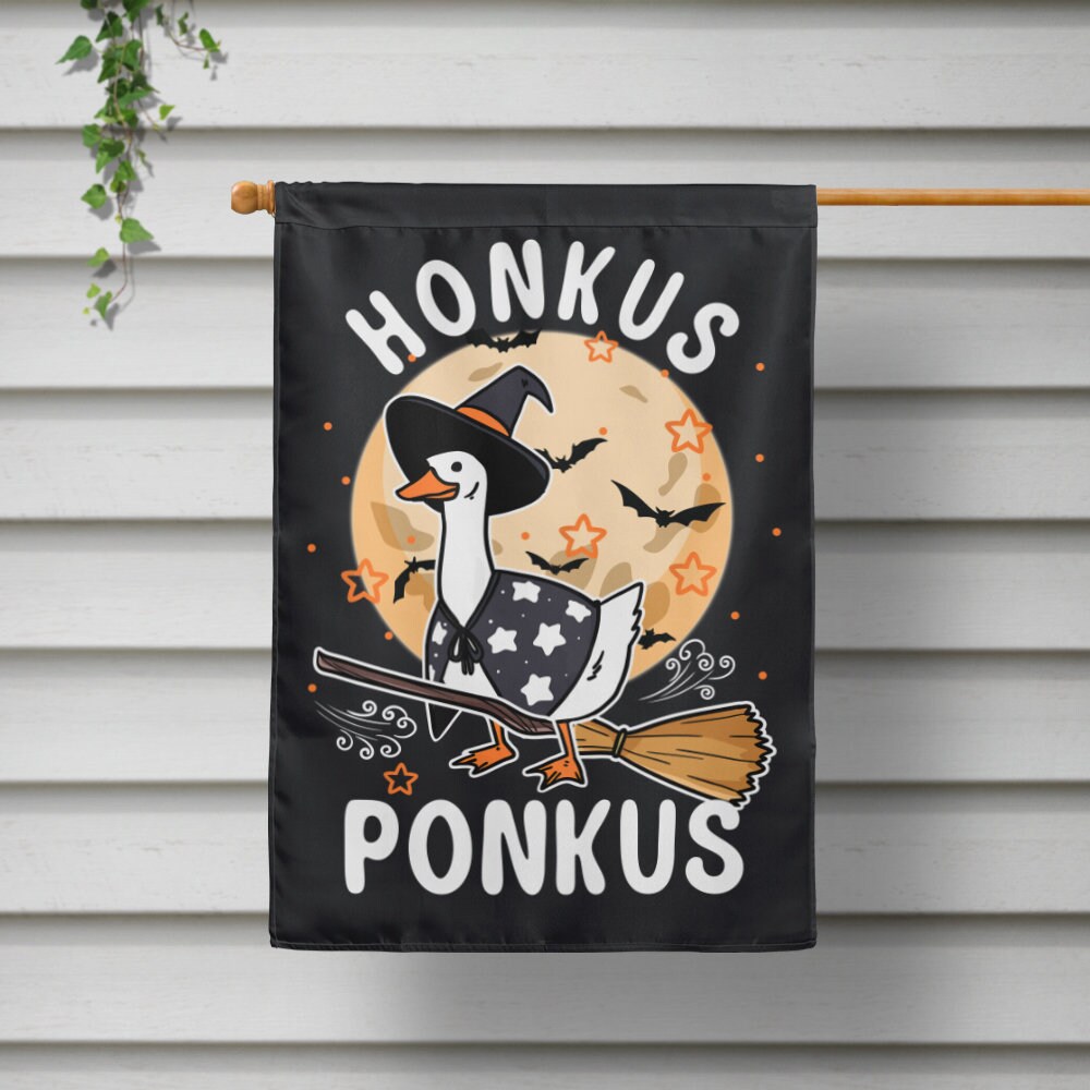 Halloween Flag Honkus Ponkus Garden Flag Funny Halloween - Etsy