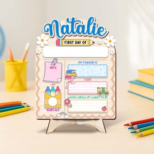 Personalized First and Last Day School Sign, Back to School Sign ...