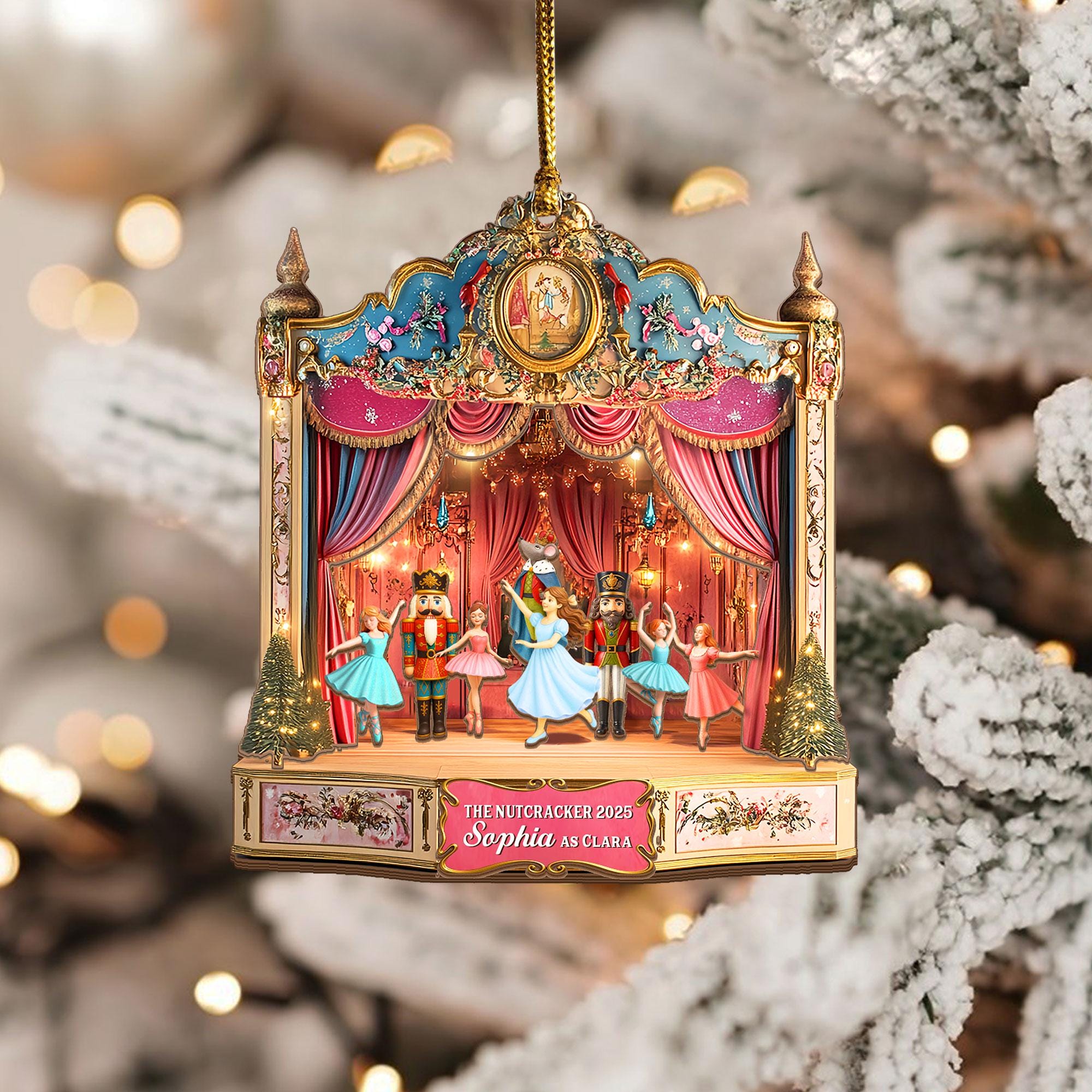 Personalized the Nutcracker Wood Ornament, Nutcracker Clara Ballerina ...