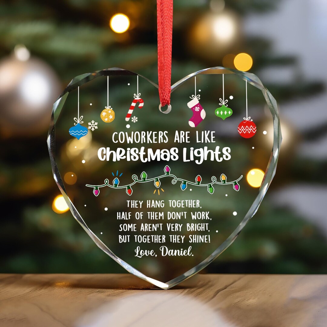 Personalized Coworker Christmas Ornament, Christmas Ornament for ...