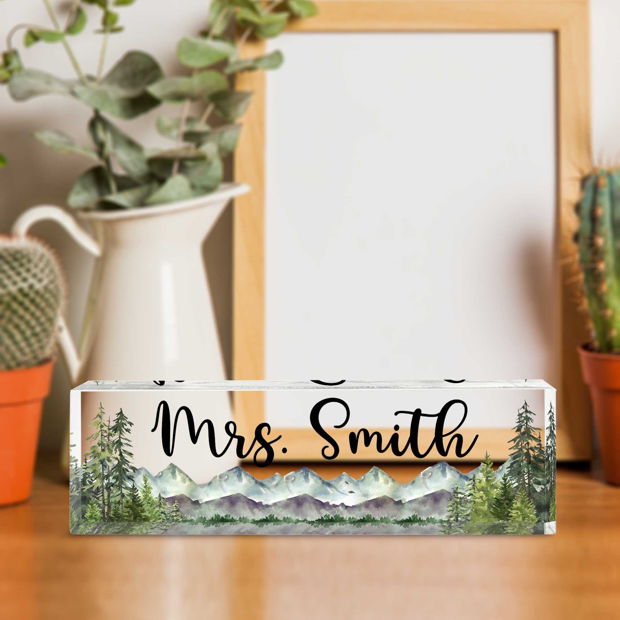 Personalized Name Plate for Desk, Teacher Name Plate, Custom Name Sign ...