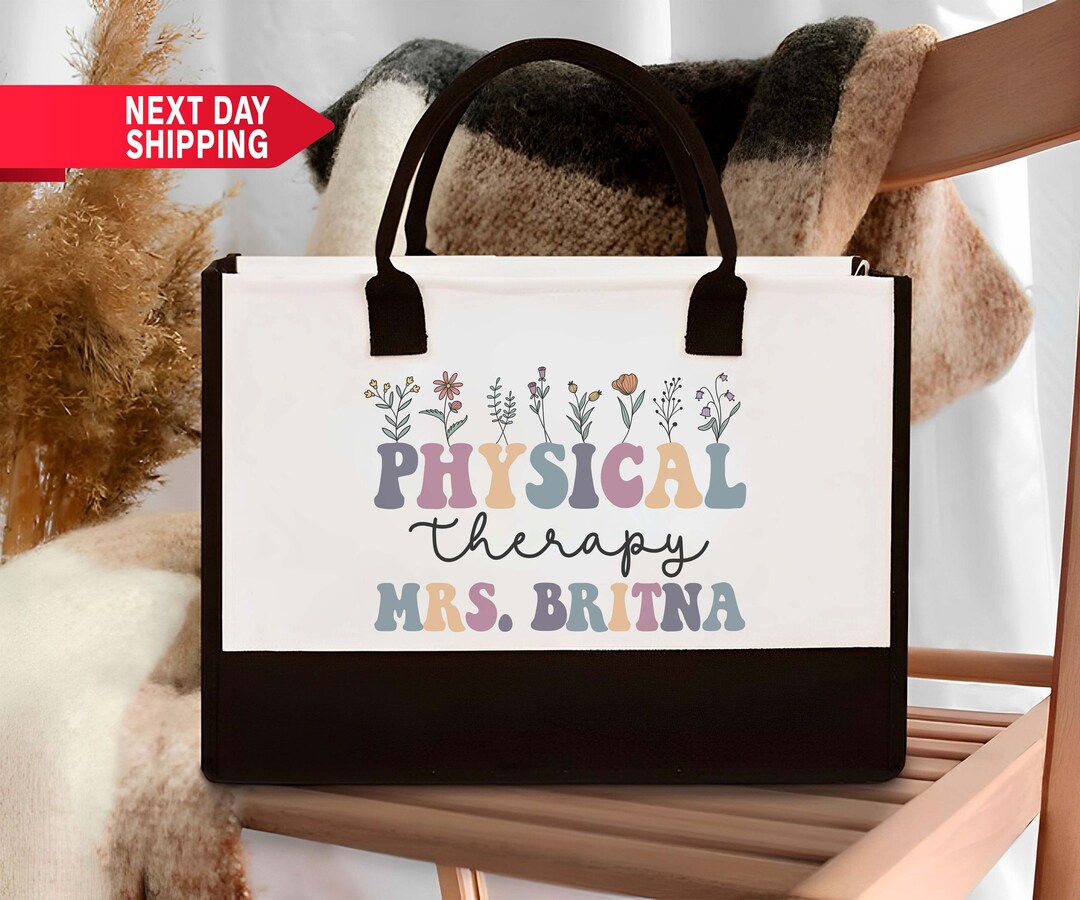 Physical Therapy Tote Bag, Physical Therapist, Physical Therapy ...