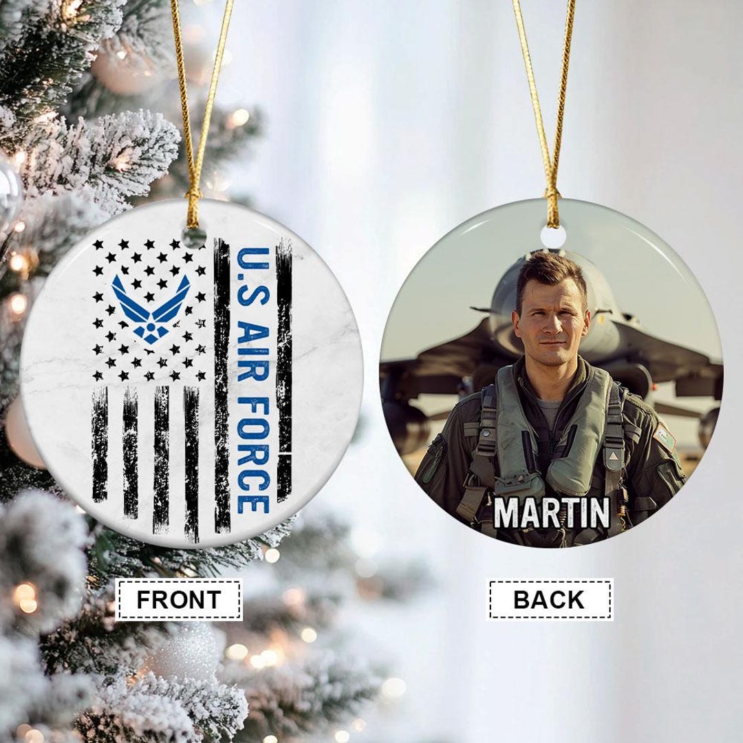 Military Ornaments, Air Force Ornament, Veteran Christmas Ornaments ...