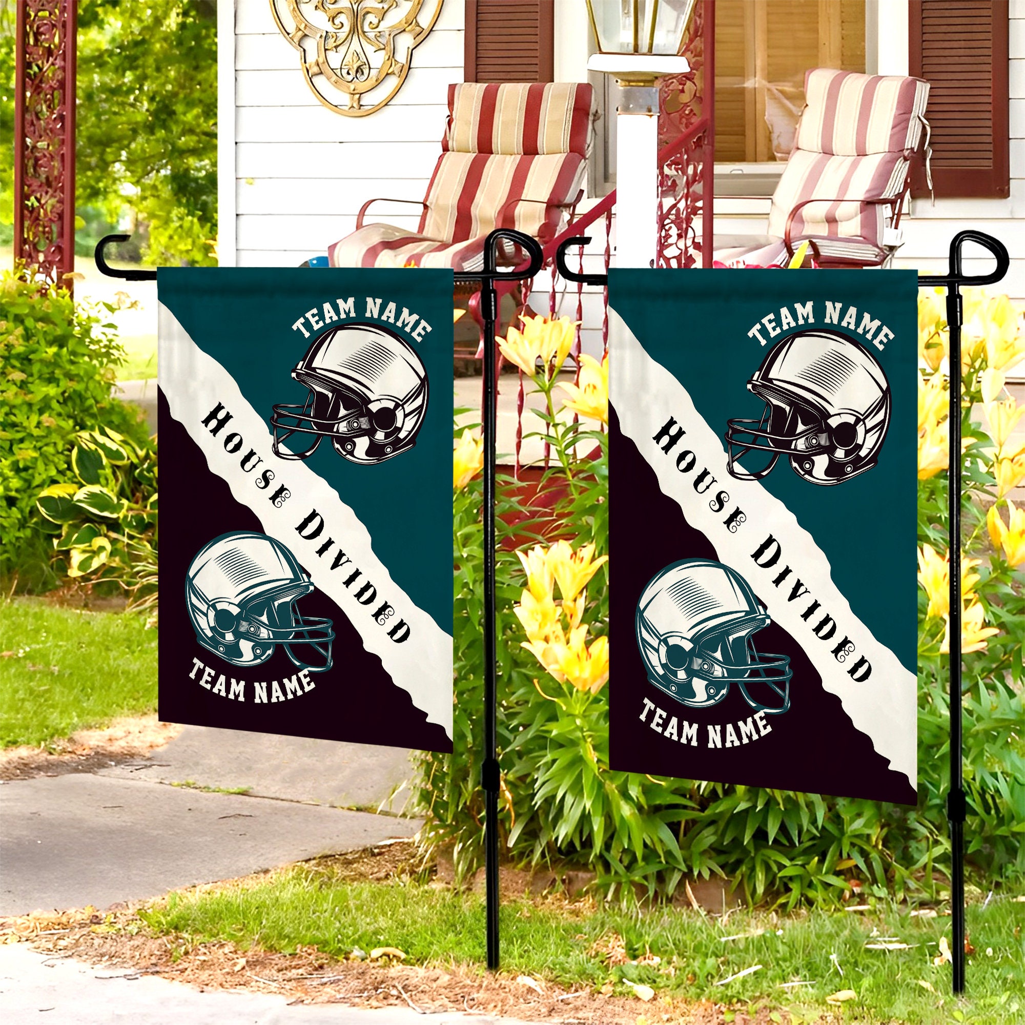 Custom House Divided Flag, House Divided Baseball, Basketball Team Flag ...