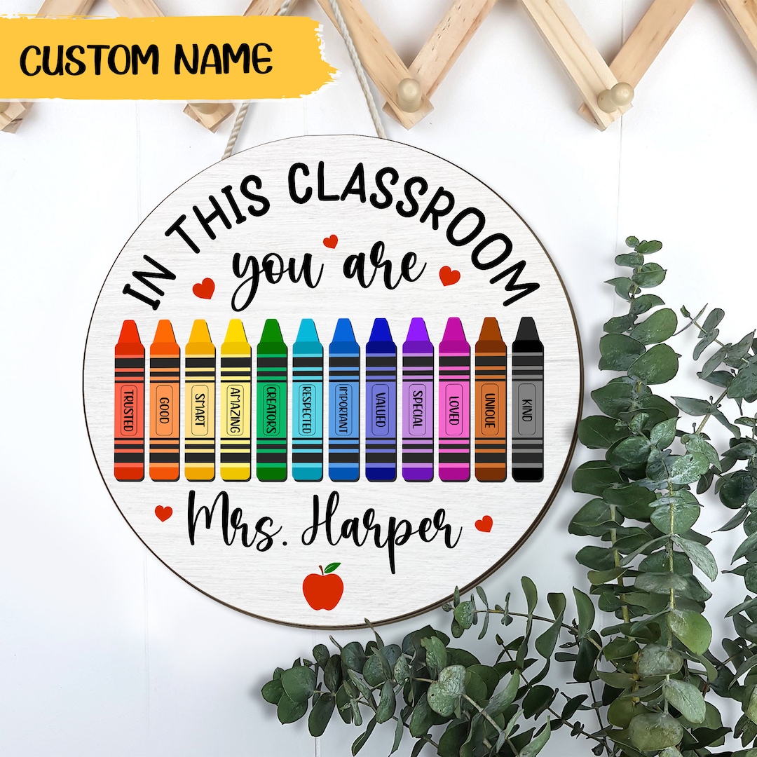 Special Education Sign, Classroom Door Hanger, Teacher Crayons Sign ...