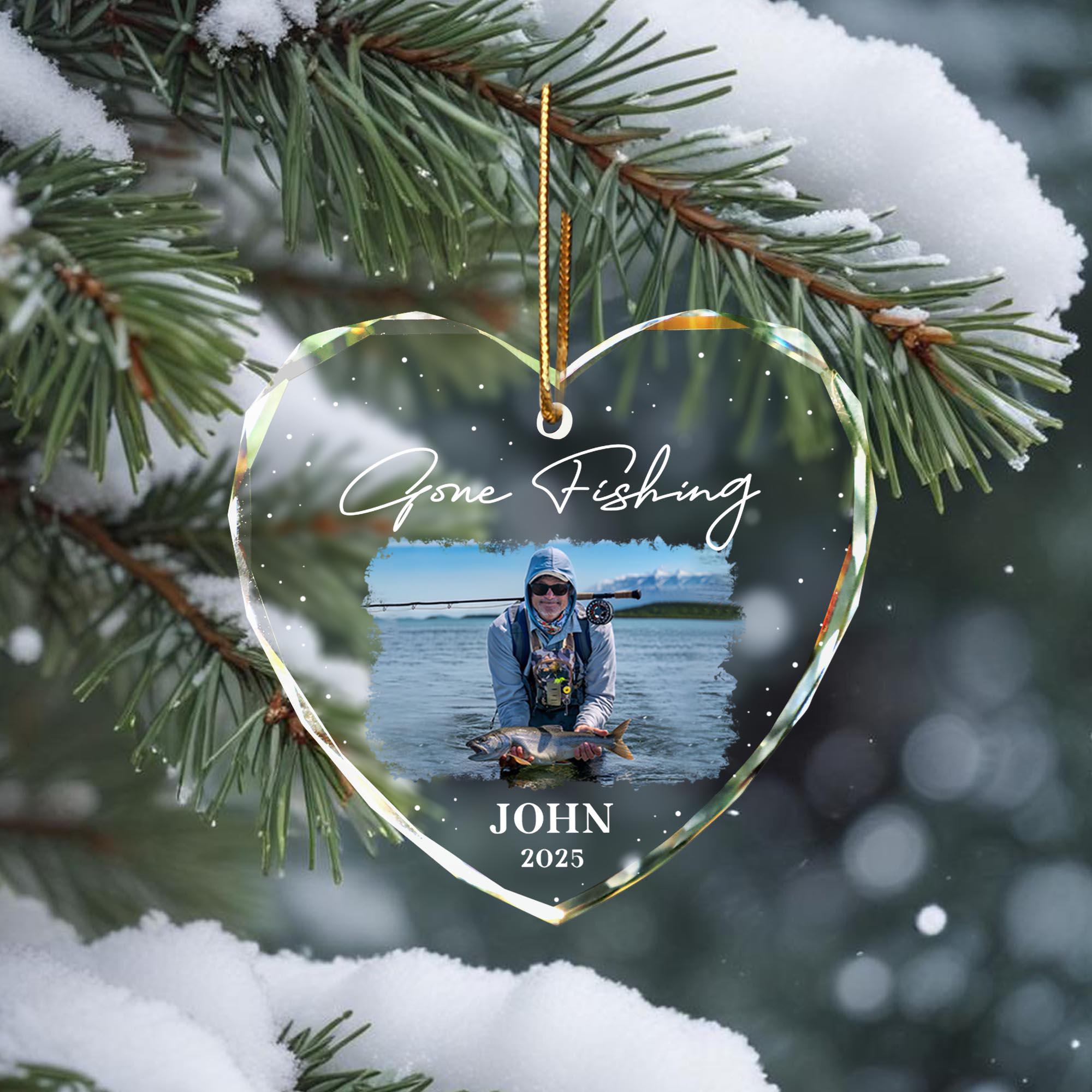 Fishing Gifts, Fishing Photo Ornament, Fishing Lover Gifts, Fishing ...