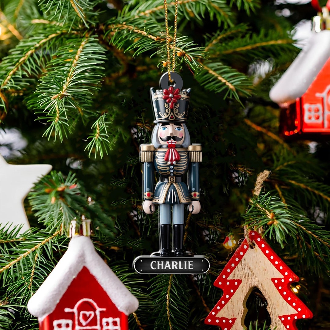 Nutcracker Ornament, Personalized Christmas Ornament, 2D Flat Acylic ...