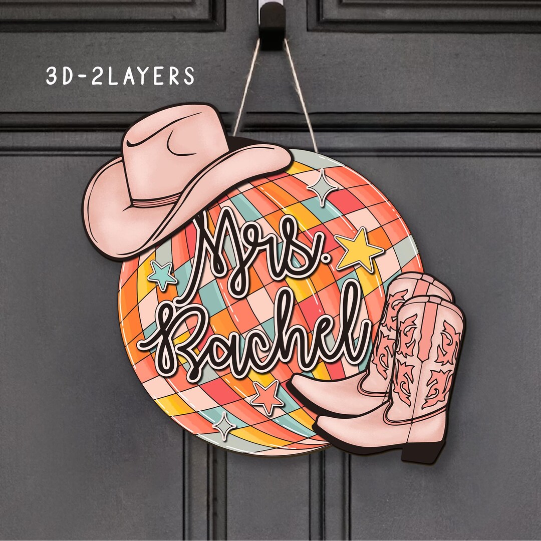 Custom Disco Ball Teacher Door Sign, Printed Teacher Sign, Admistrator ...