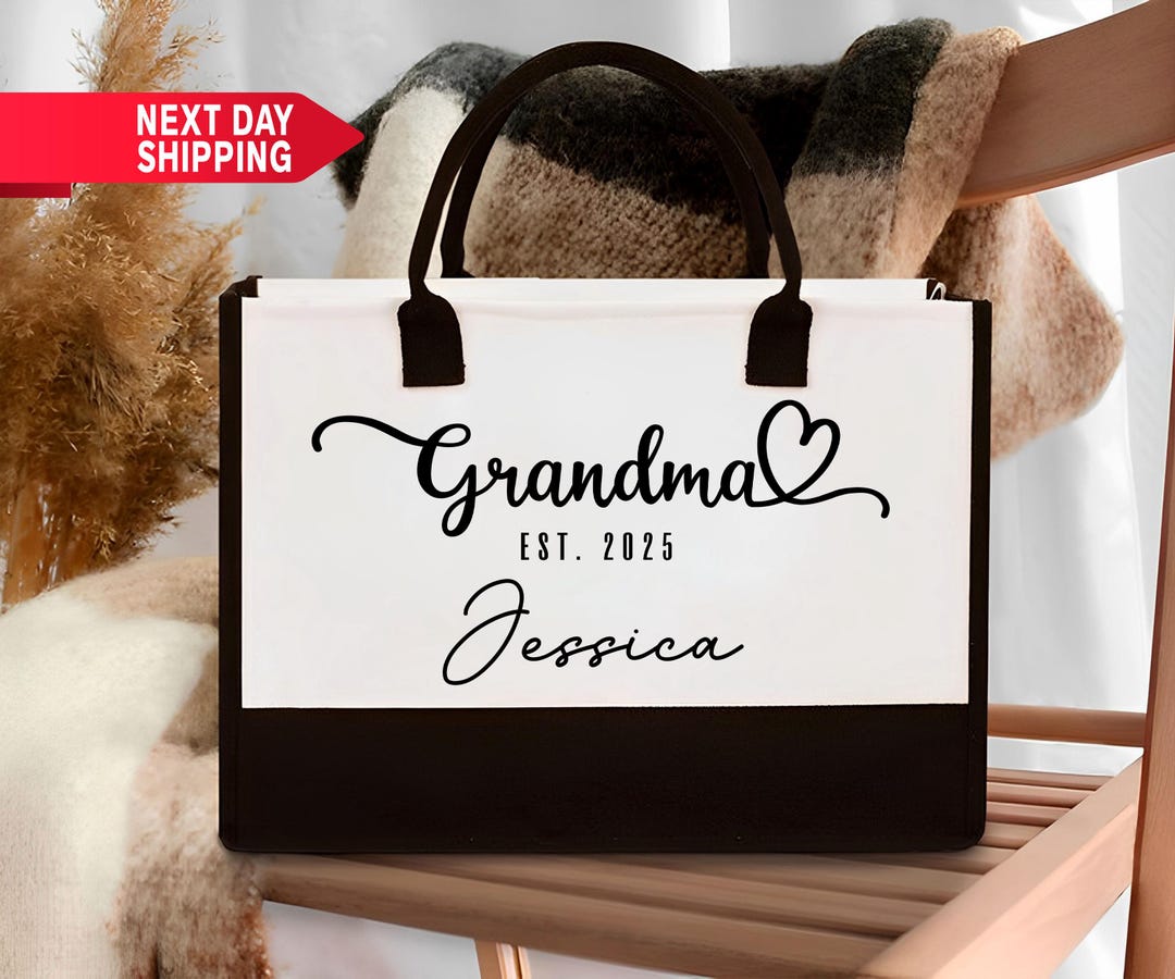Personalized Grandma Tote Bag Mother's Day Gift for Mom Grandma ...