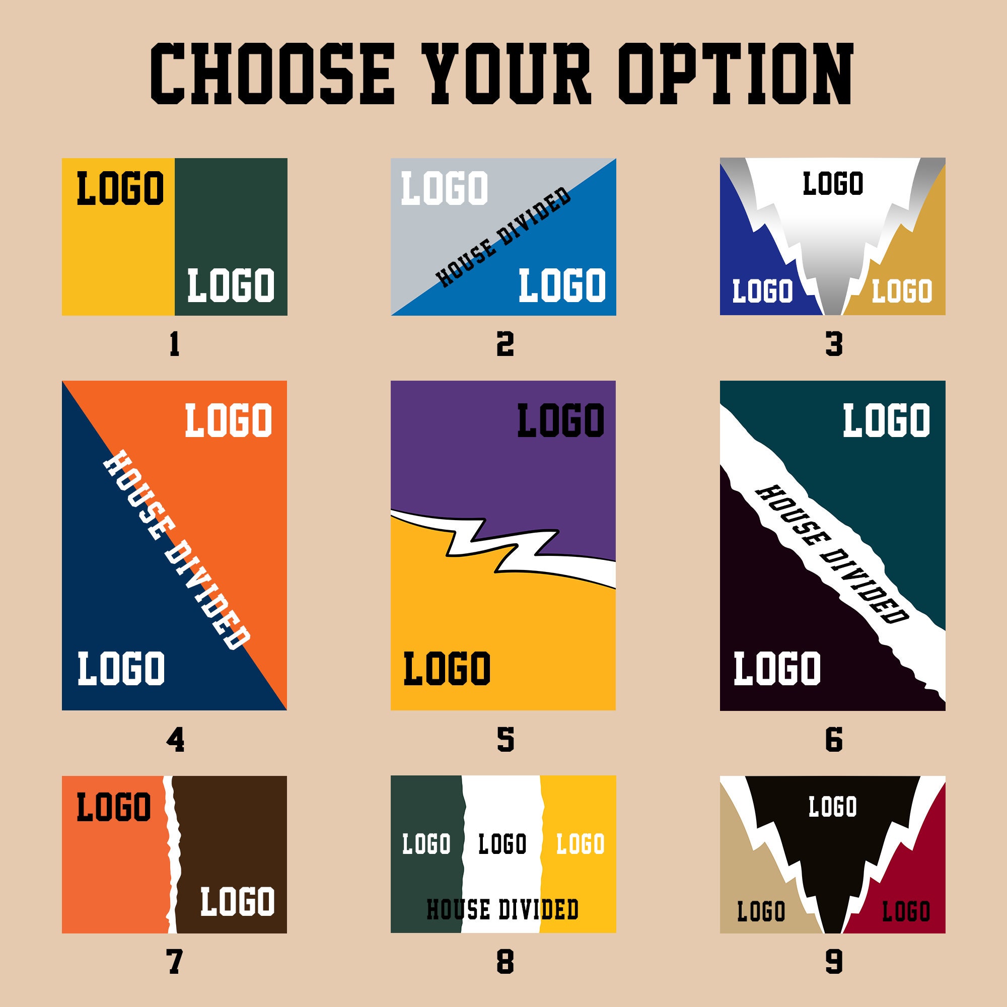 Custom House Divided Flag, House Divided Baseball, Basketball Team Flag ...