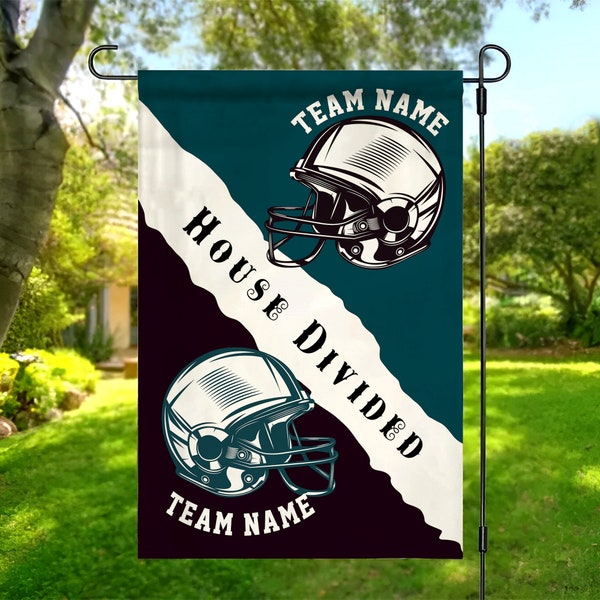 Football House Flag Personalized - Etsy