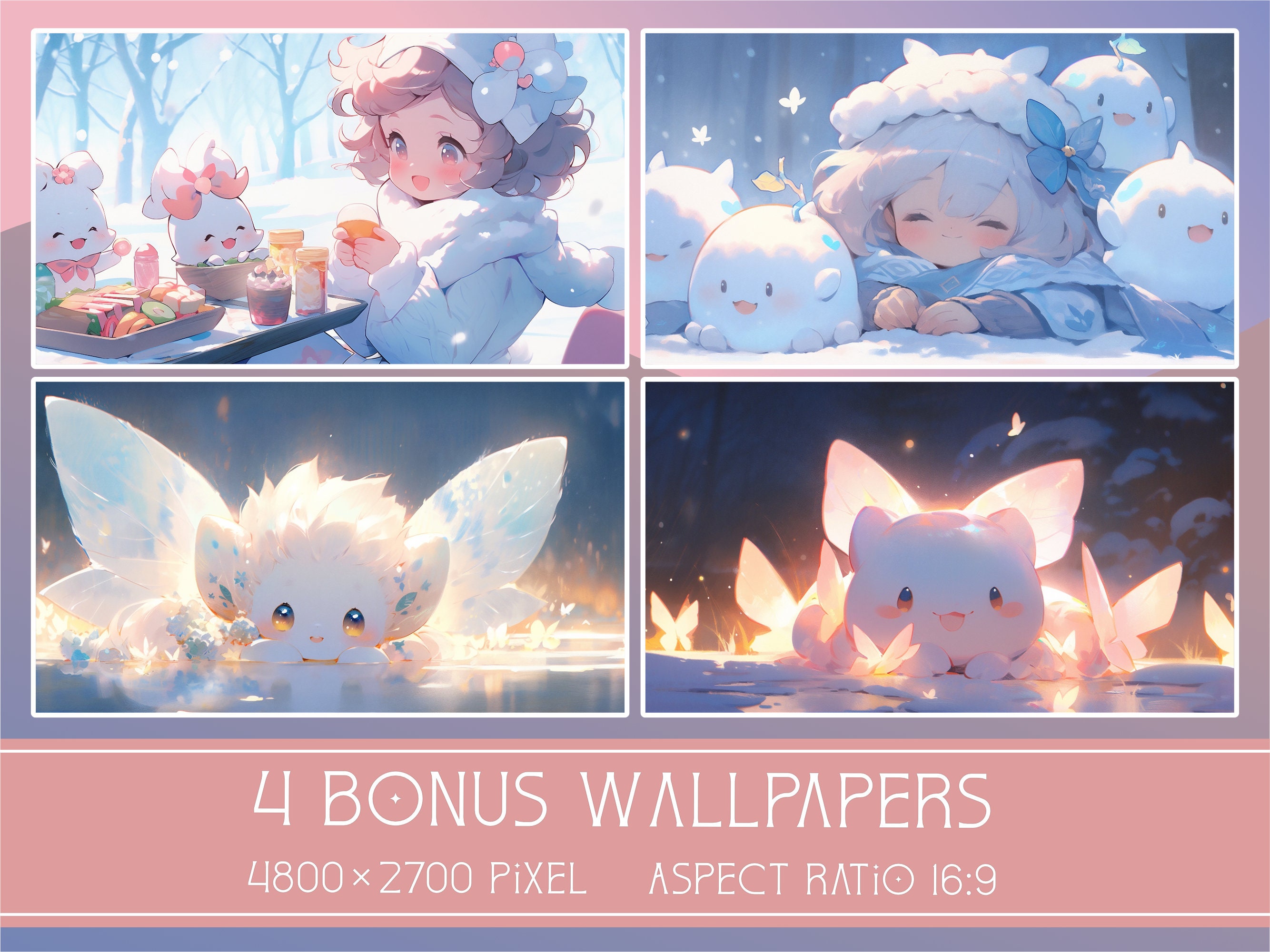 Cute Frostfluff Twitch Banner Collection, 5 Banners, 4 Bonus Wallpapers ...