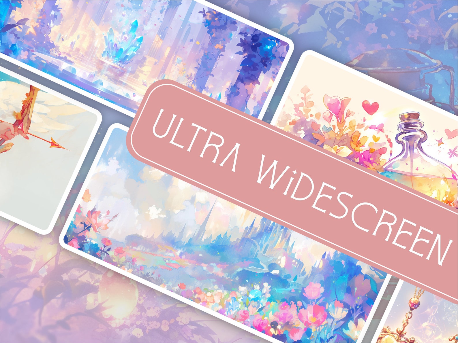 Vibrant Enchantment Wallpaper Collection, 12 Digital Backgrounds ...