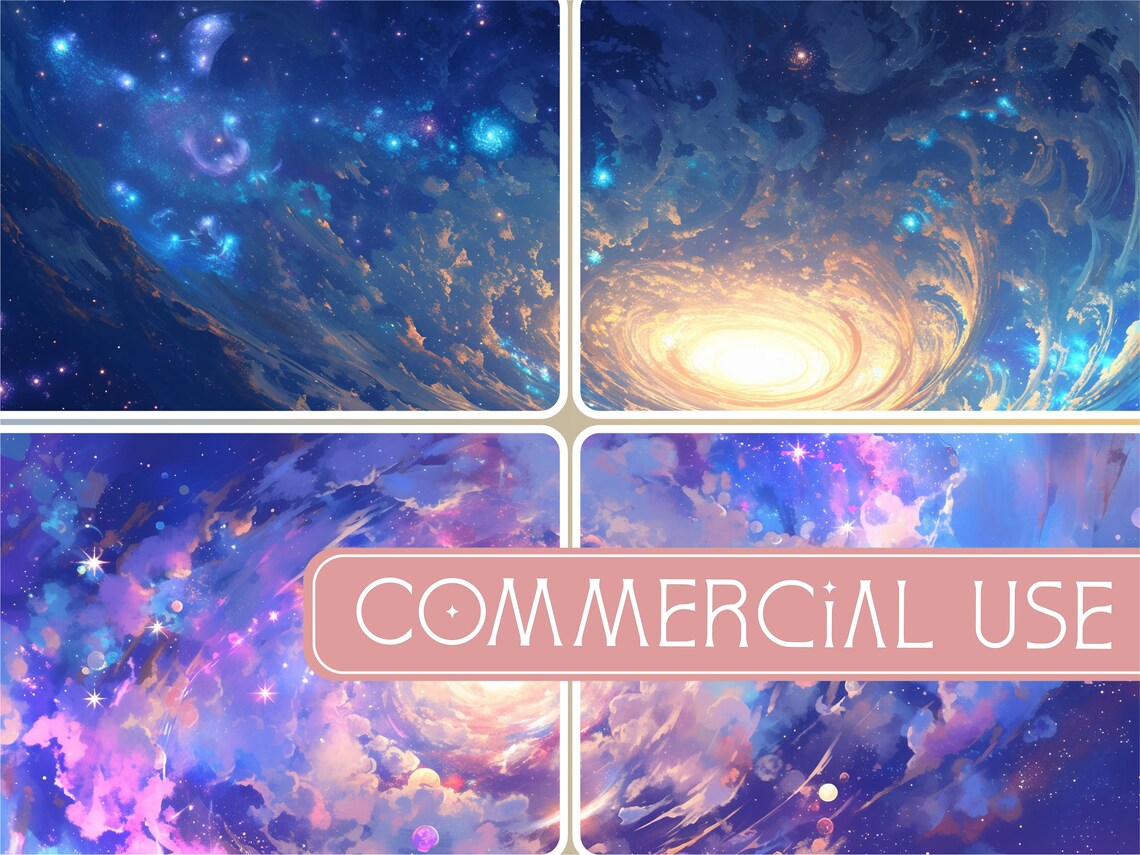 Celestial Gateway Dual Screen Collection, 6 Sets, 6 Super Ultrawide Wallpapers, High Resolution ...