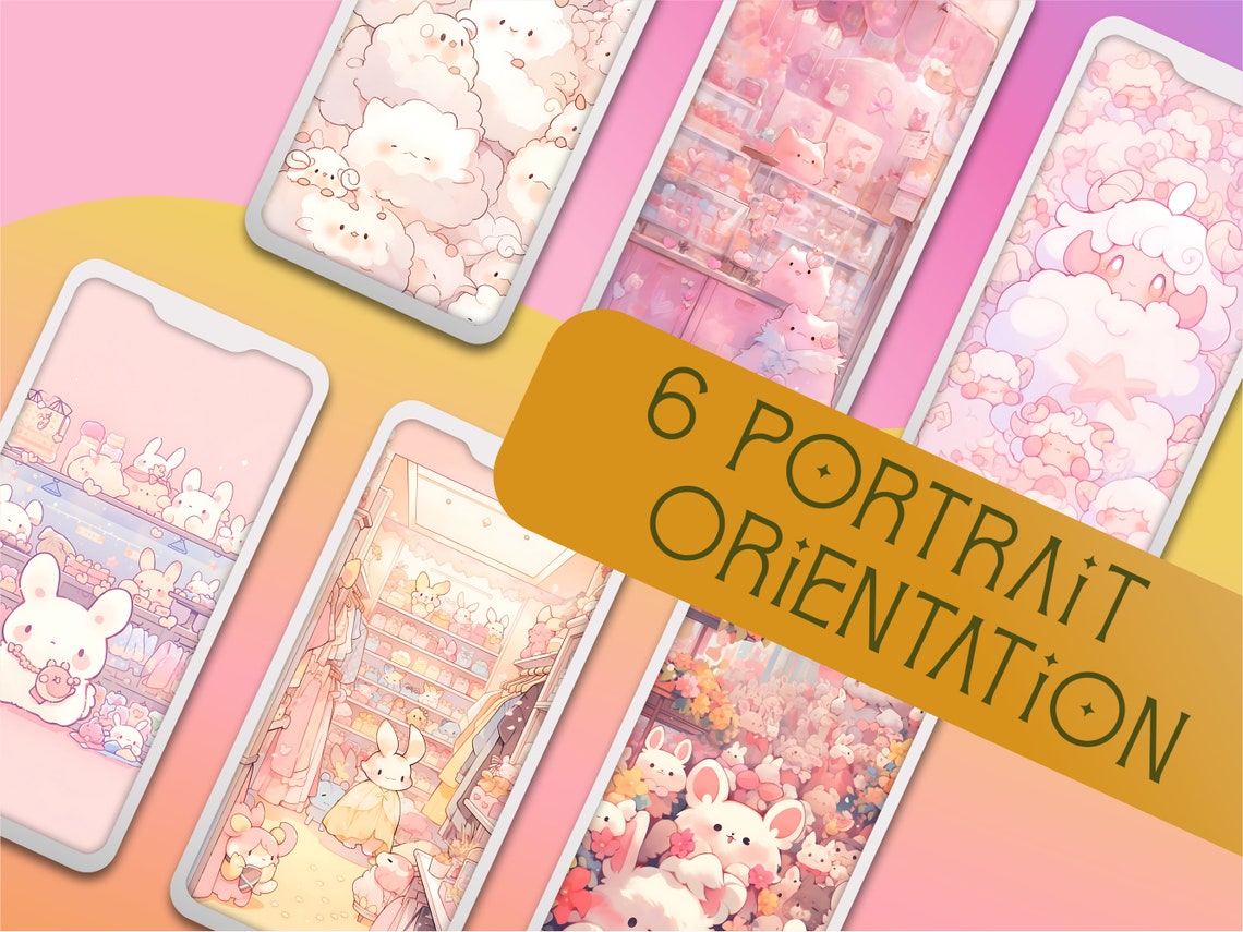 Cute Helpers Wallpaper Collection, 12 Digital Backgrounds, Commercial ...