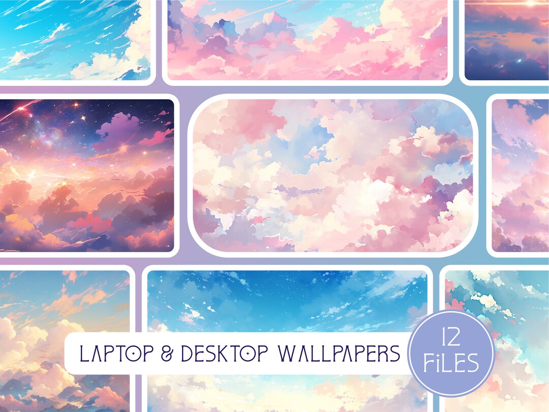 Spectacular Skies Wallpaper Collection, 12 Digital Backgrounds ...