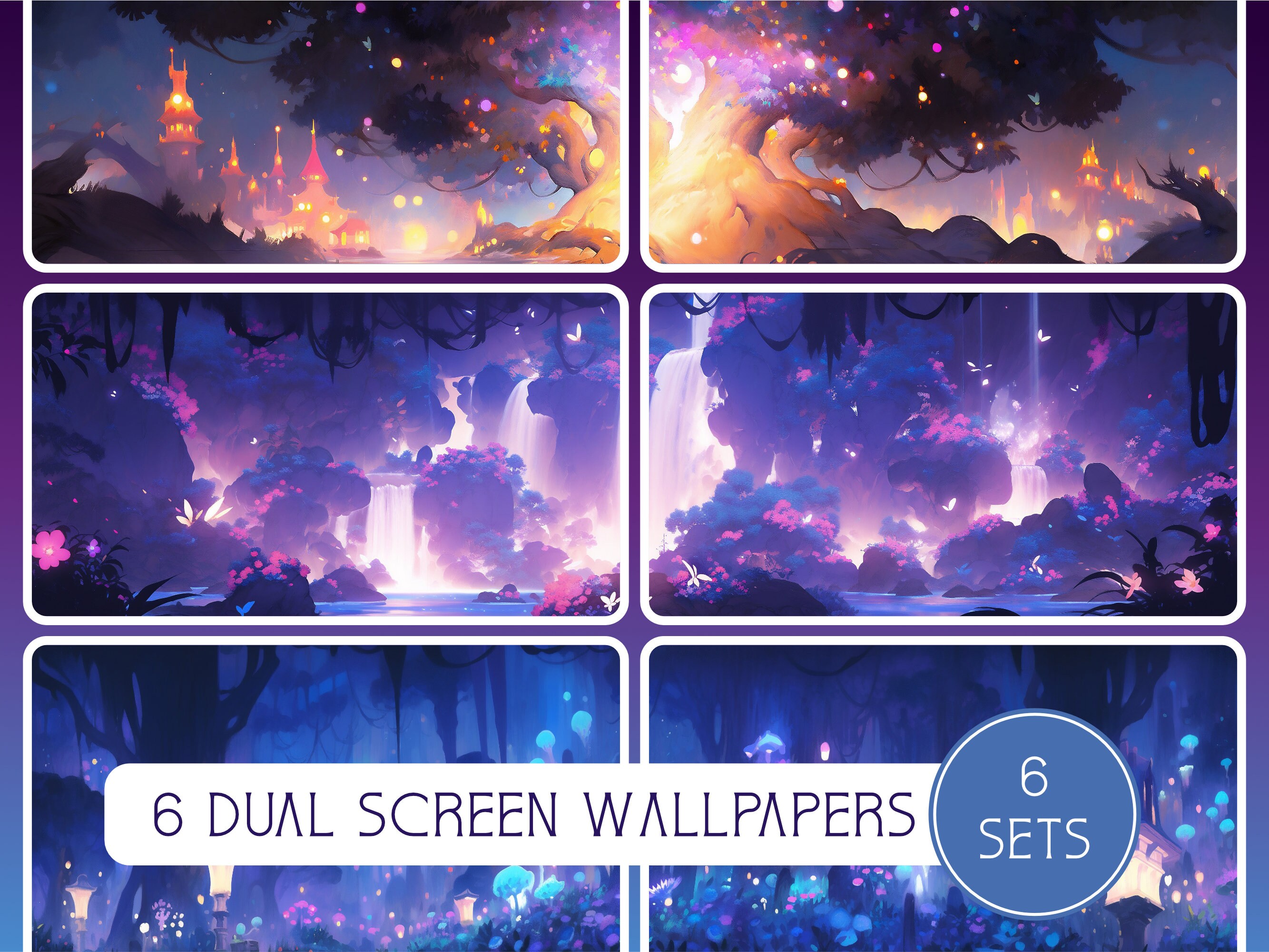 Nature Spell Dual Screen Collection, 6 Sets, 6 Super Ultrawide ...