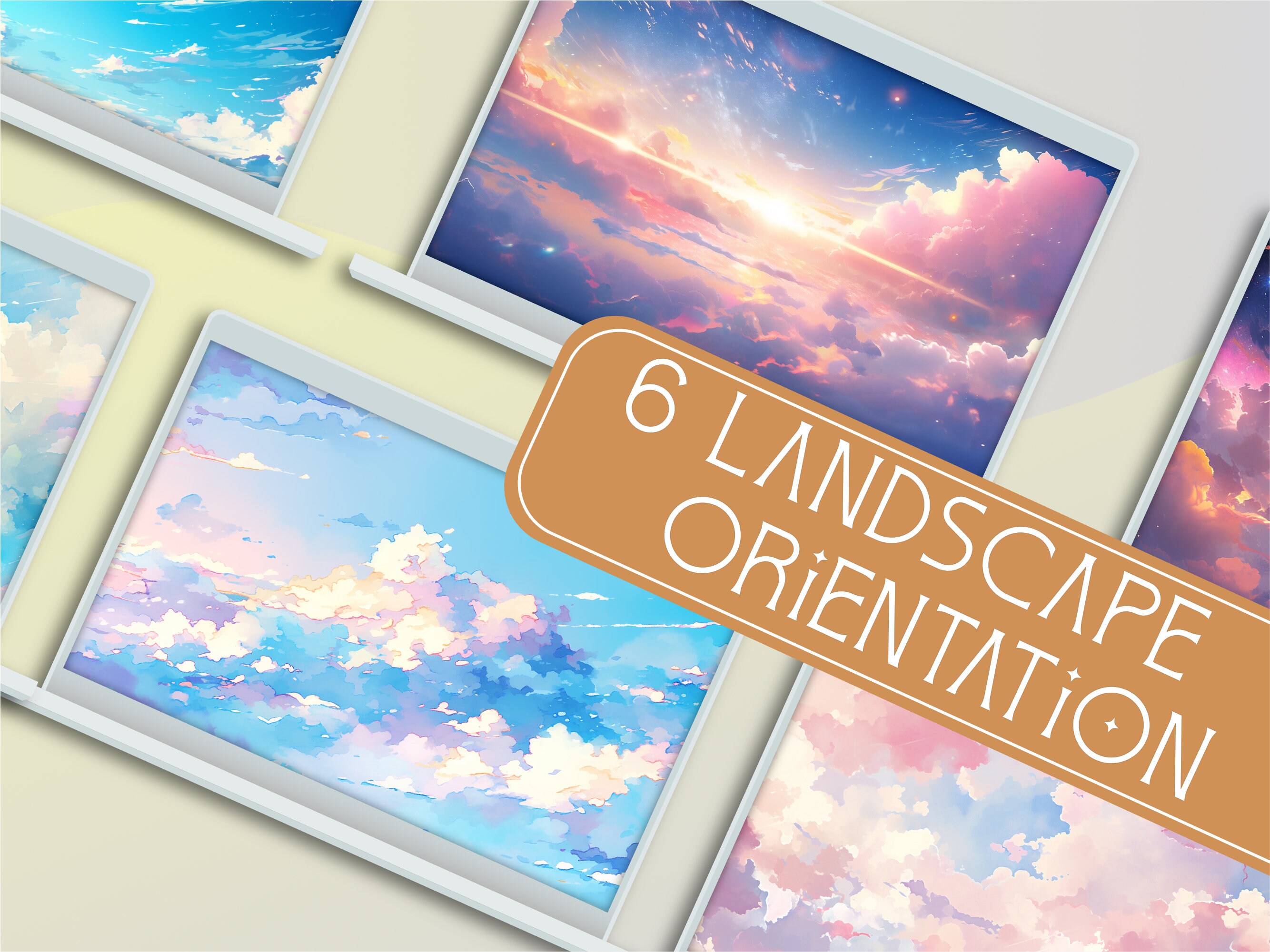 Spectacular Skies Wallpaper Collection, 12 Digital Backgrounds ...