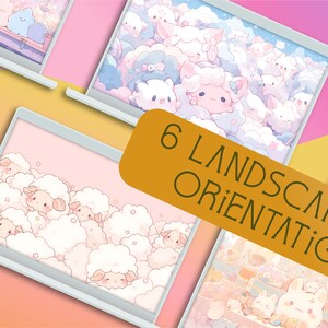 Cute Helpers Wallpaper Collection, 12 Digital Backgrounds, Commercial ...
