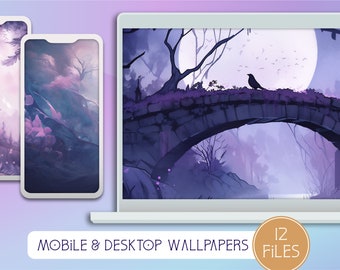 Cute Helpers Wallpaper Collection, 12 Digital Backgrounds, Commercial ...