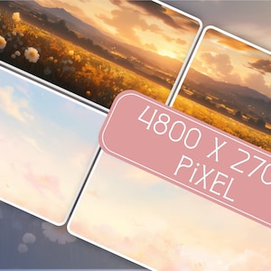 Pastel Dreamland Dual Screen Collection, 6 Sets, 6 Super Ultrawide ...