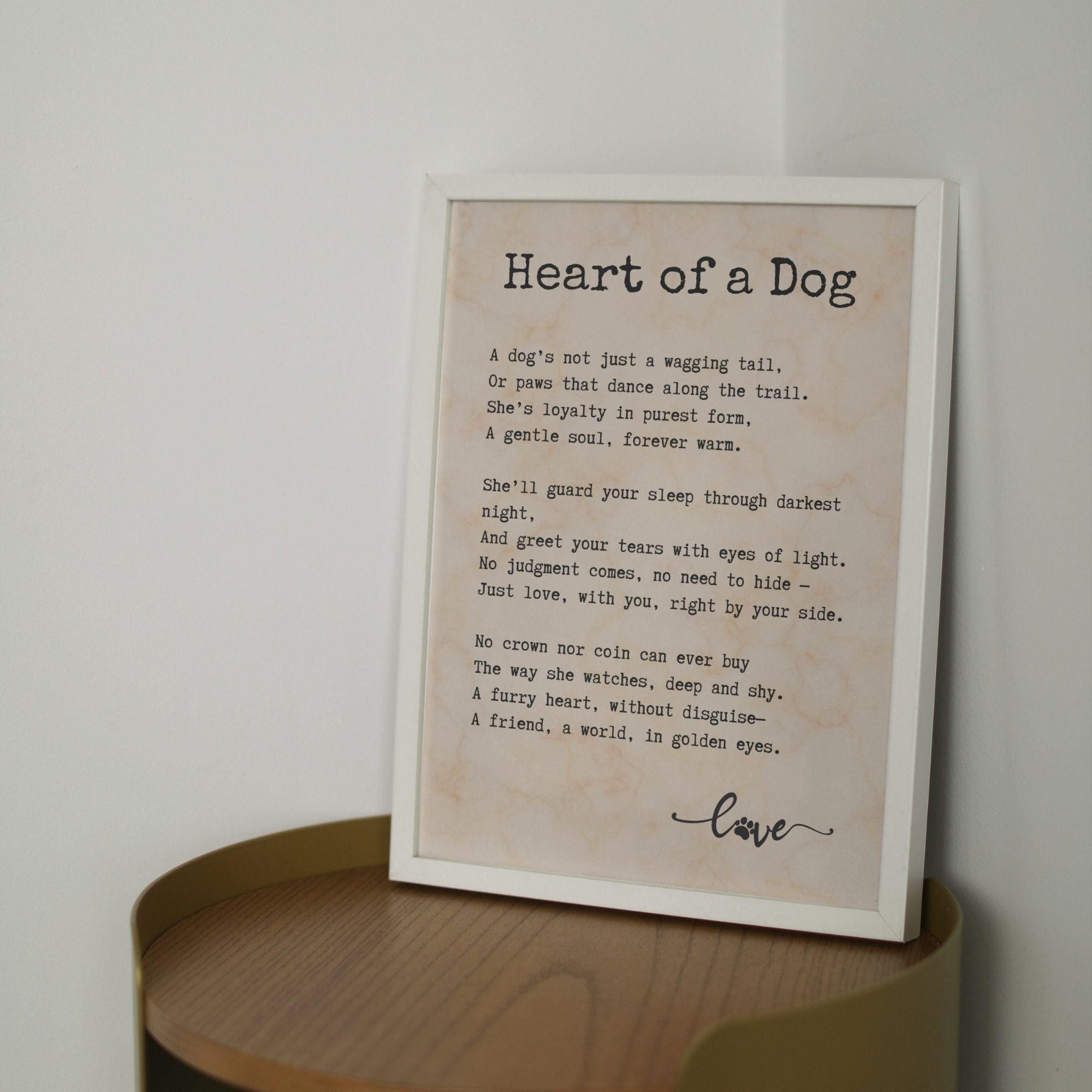 Dog Poem Printable, Life of a Dog Print, Pet Wall Art Decor, Gift for ...