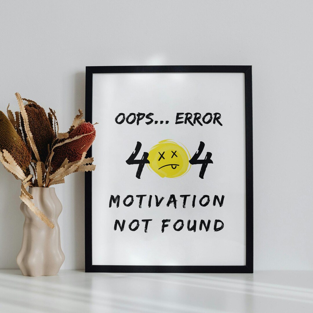 Funny Poster for Modern Home Office, Typography Printable Wall Art, Fun ...