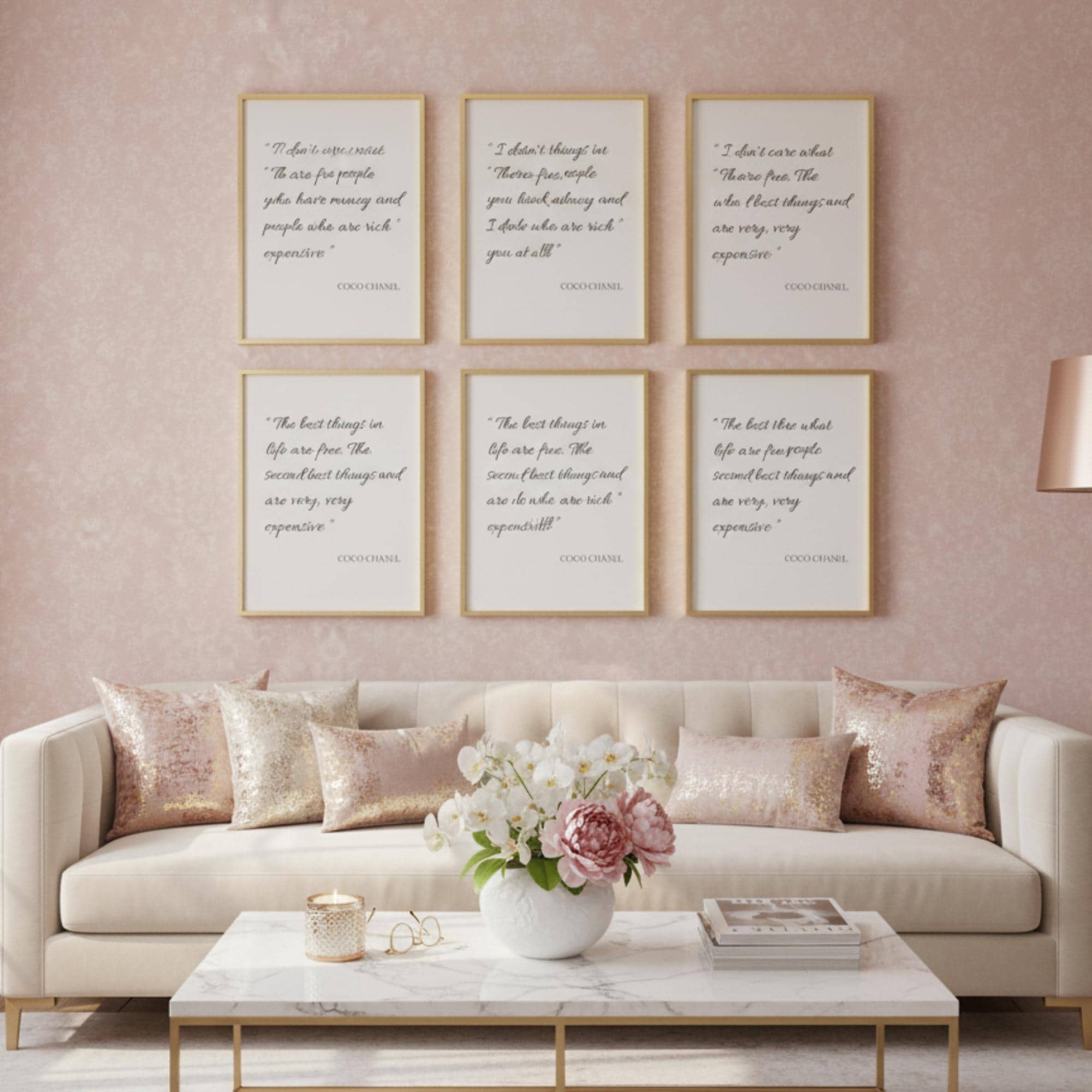 Coco Chanel Quotes Wall Art Set of 7, Fashion Printable Posters ...