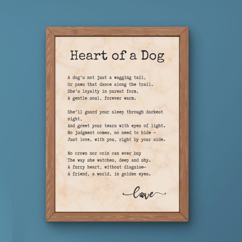Dog Poem - Etsy