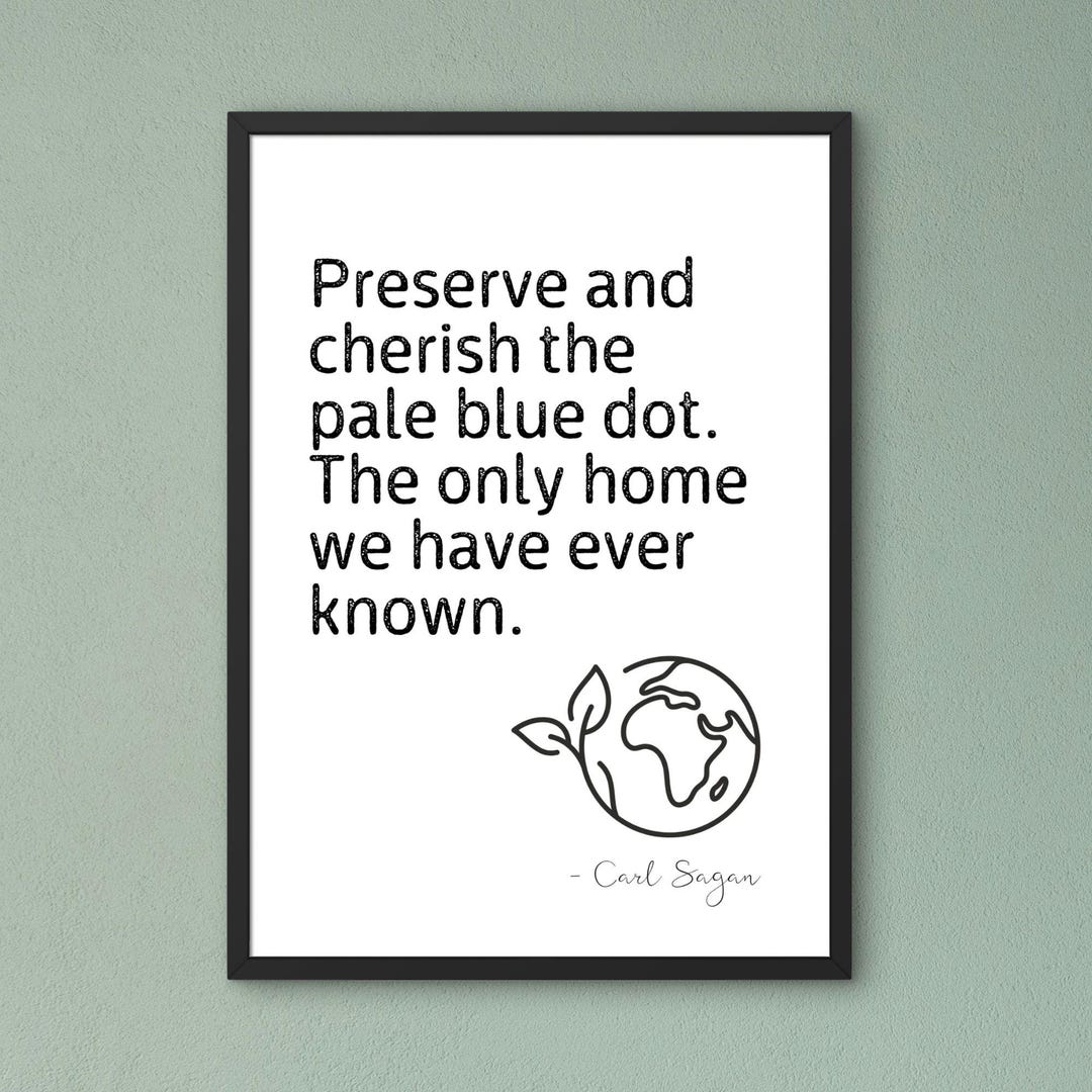 Carl Sagan Quotes, Astronomy Classroom Decor, Pale Blue Dot Poster ...
