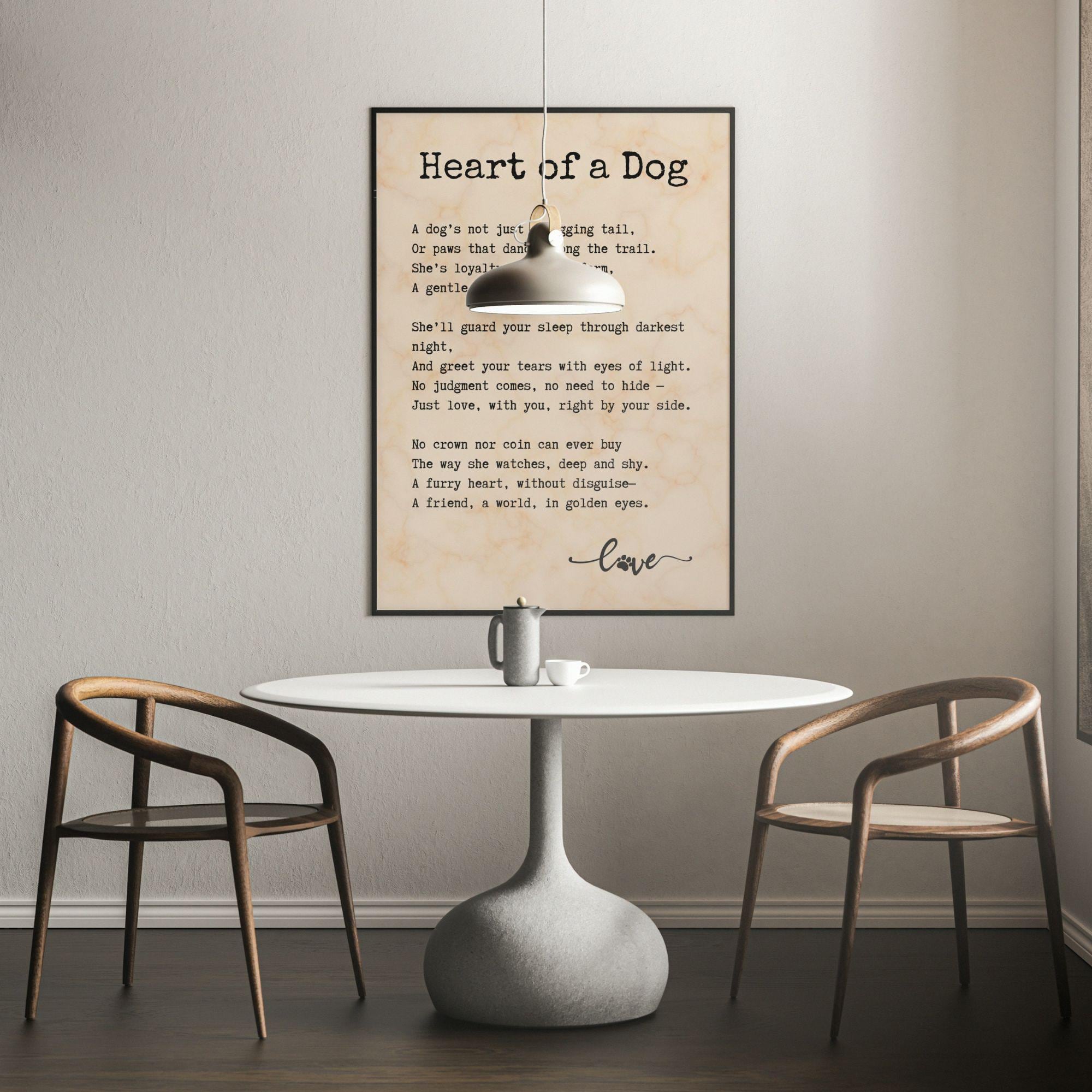 Dog Poem Printable, Life of a Dog Print, Pet Wall Art Decor, Gift for ...
