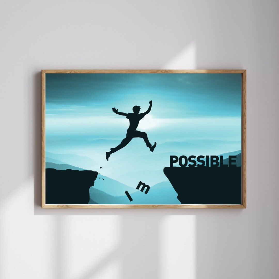 Inspirational Motivational Poster, Printable Art for Office, Home, Dorm ...