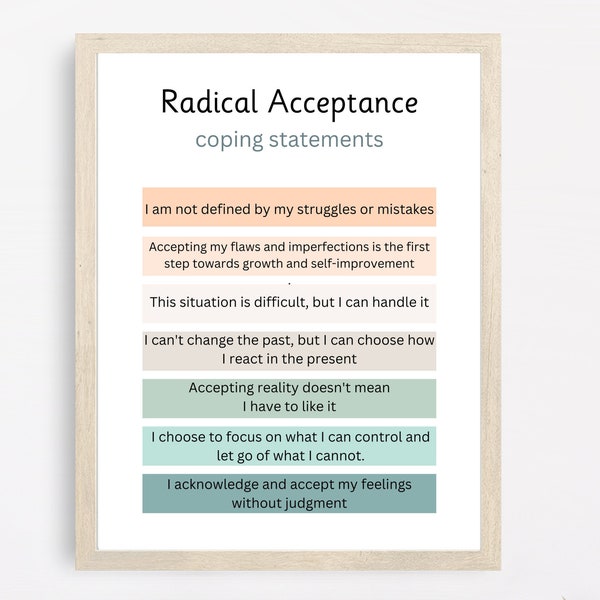 Radical Acceptance Poster - Etsy