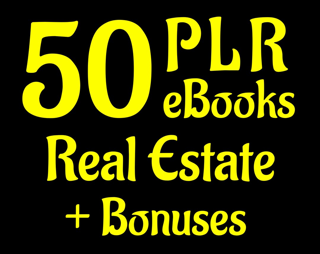 50 Real Estate PLR Ebooks + Bonuses | High Quality PLR Bundle for ...