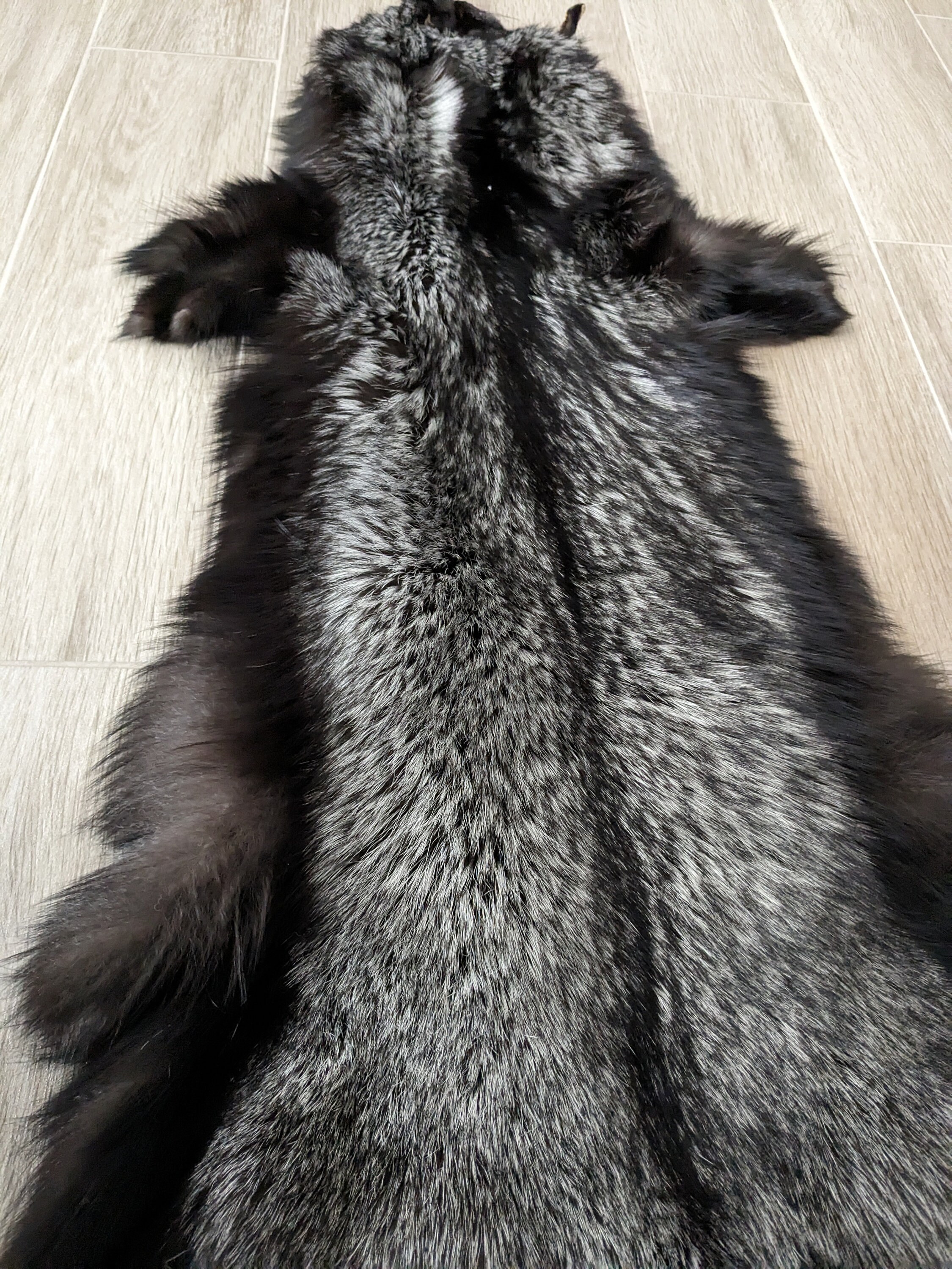 Real Silver Fox Fur Skin Pelts Natural Colour, Home Decoration. - Etsy