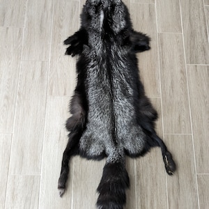 Real Silver Fox Fur Skin Pelts Natural Colour, Home Decoration. - Etsy