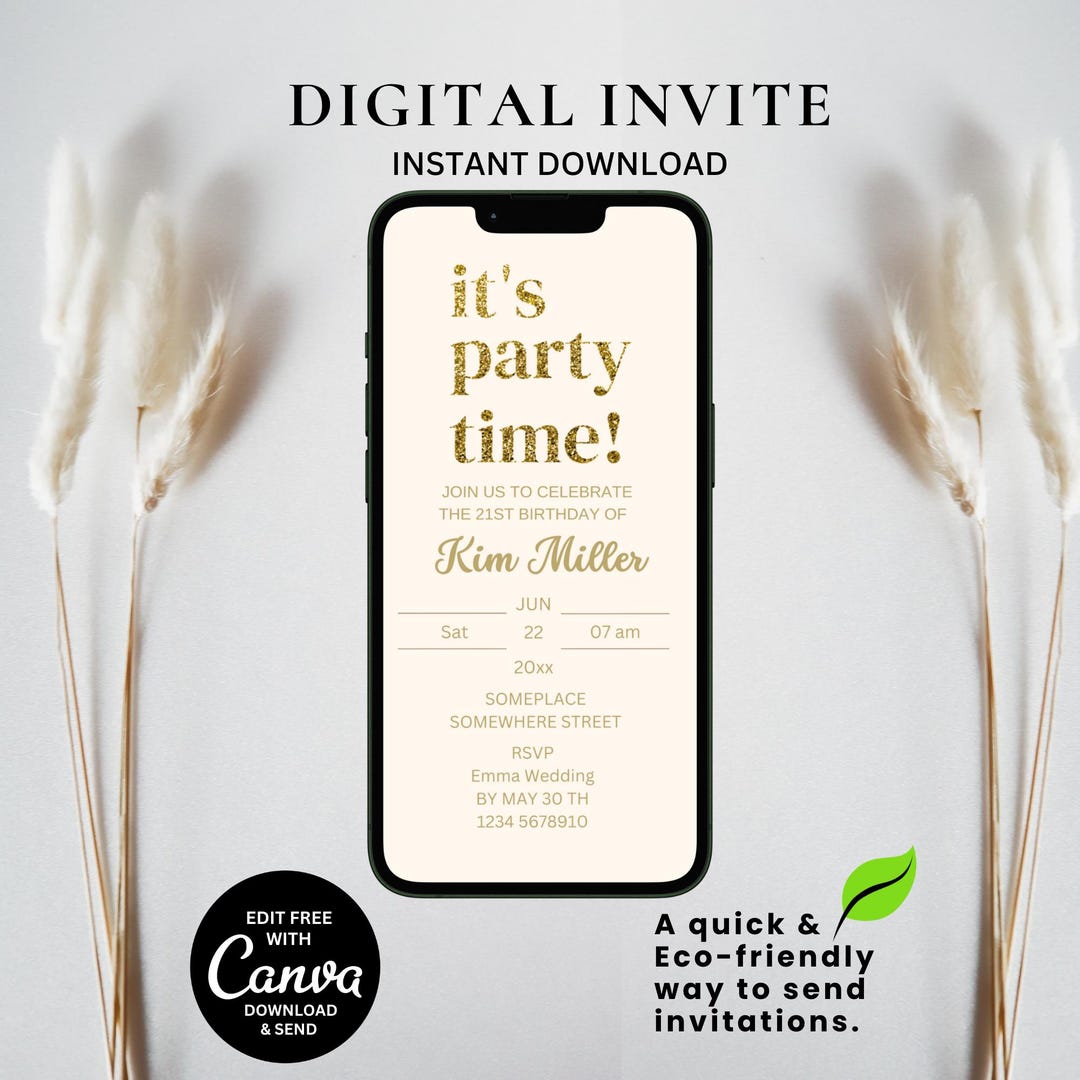 It's Party Time E-invite, Text Message Invitation for Any Event ...