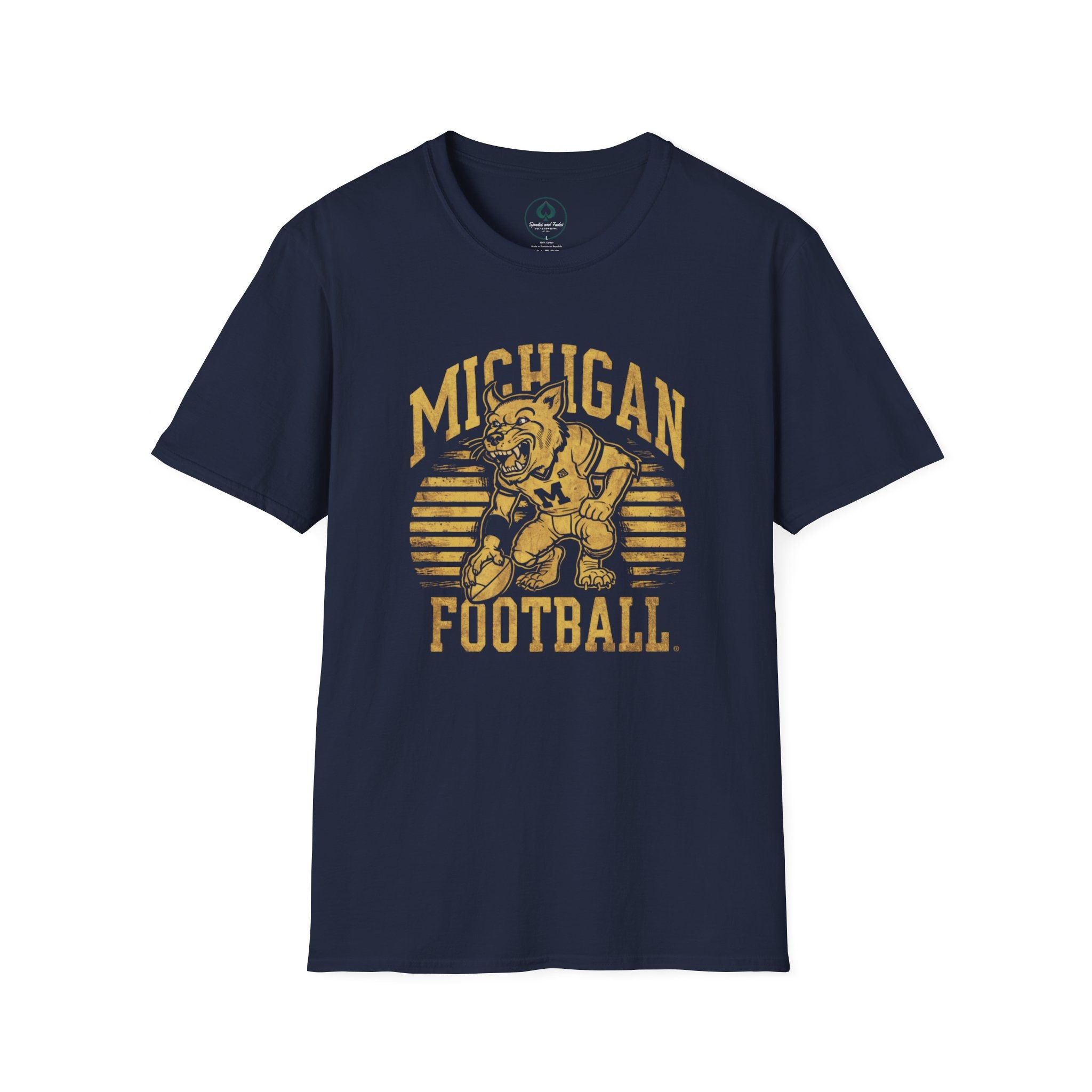 Retro Michigan Football Shirt, Vintage Michigan Football Tee, Ann Arbor ...