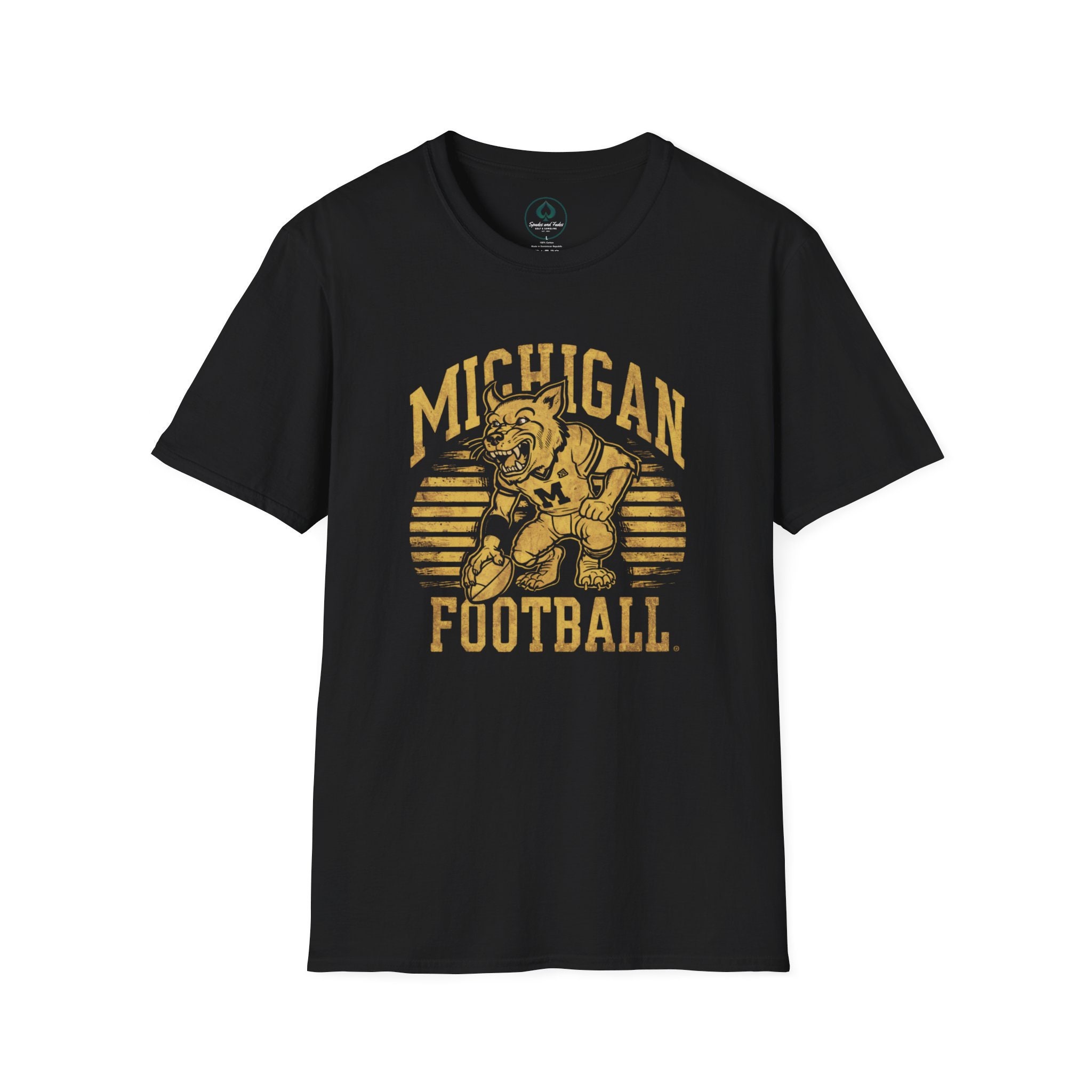 Retro Michigan Football Shirt, Vintage Michigan Football Tee, Ann Arbor ...