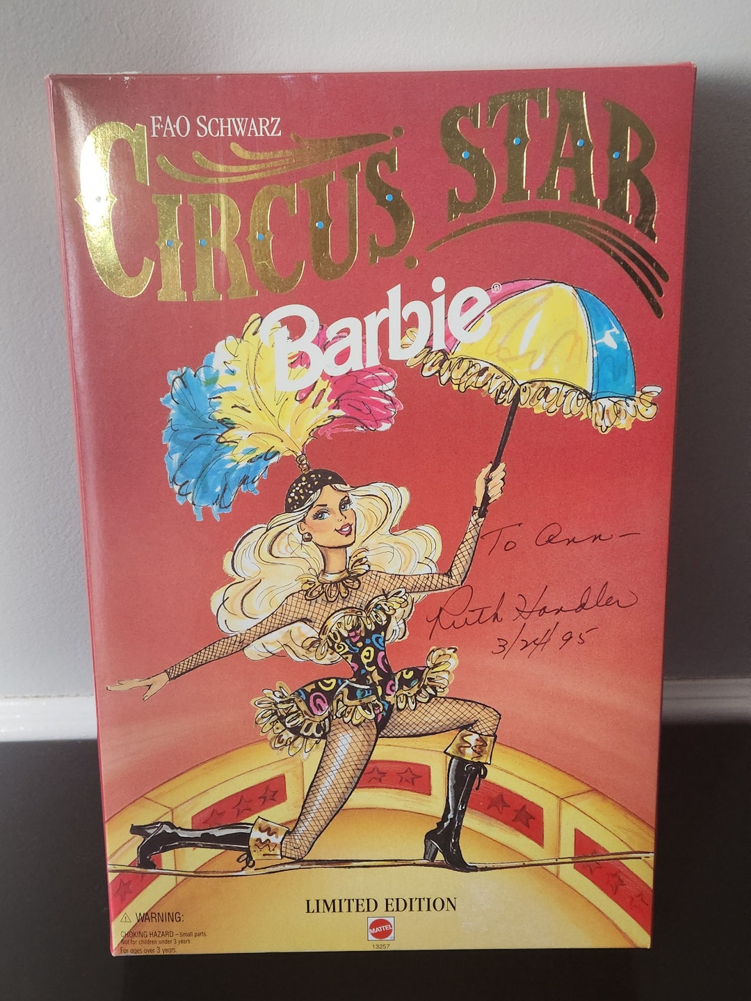 Circus Star Barbie Signed by Ruth Handler barbie's Creator - Etsy