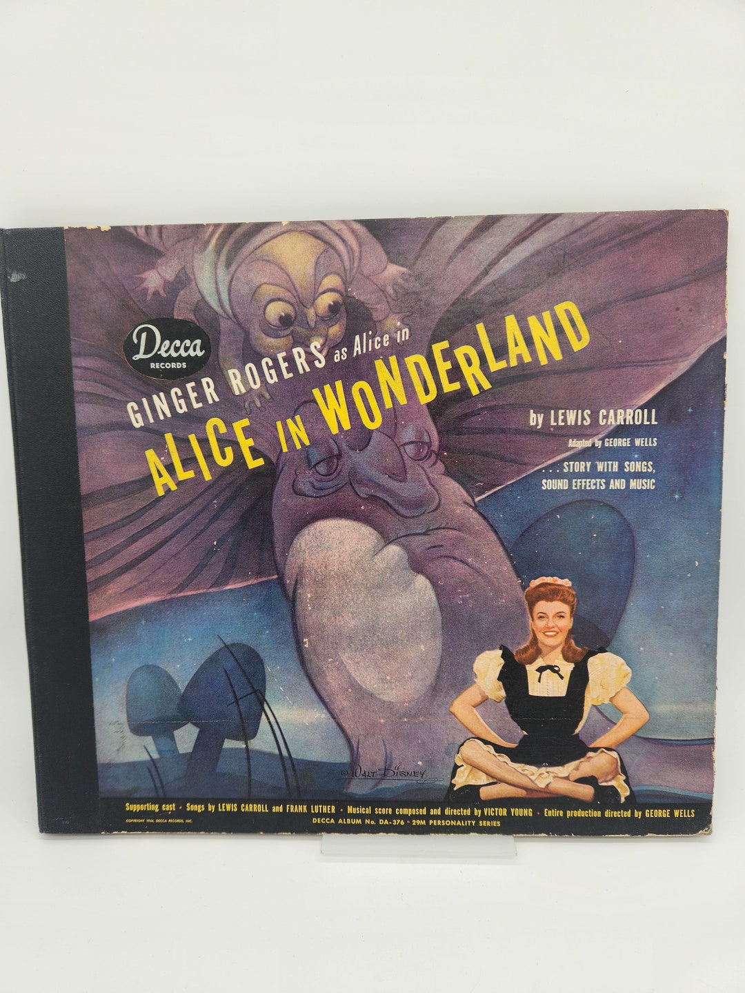 Ginger Rogers Walt Disney Alice in Wonderland Childrens Story Decca Set ...
