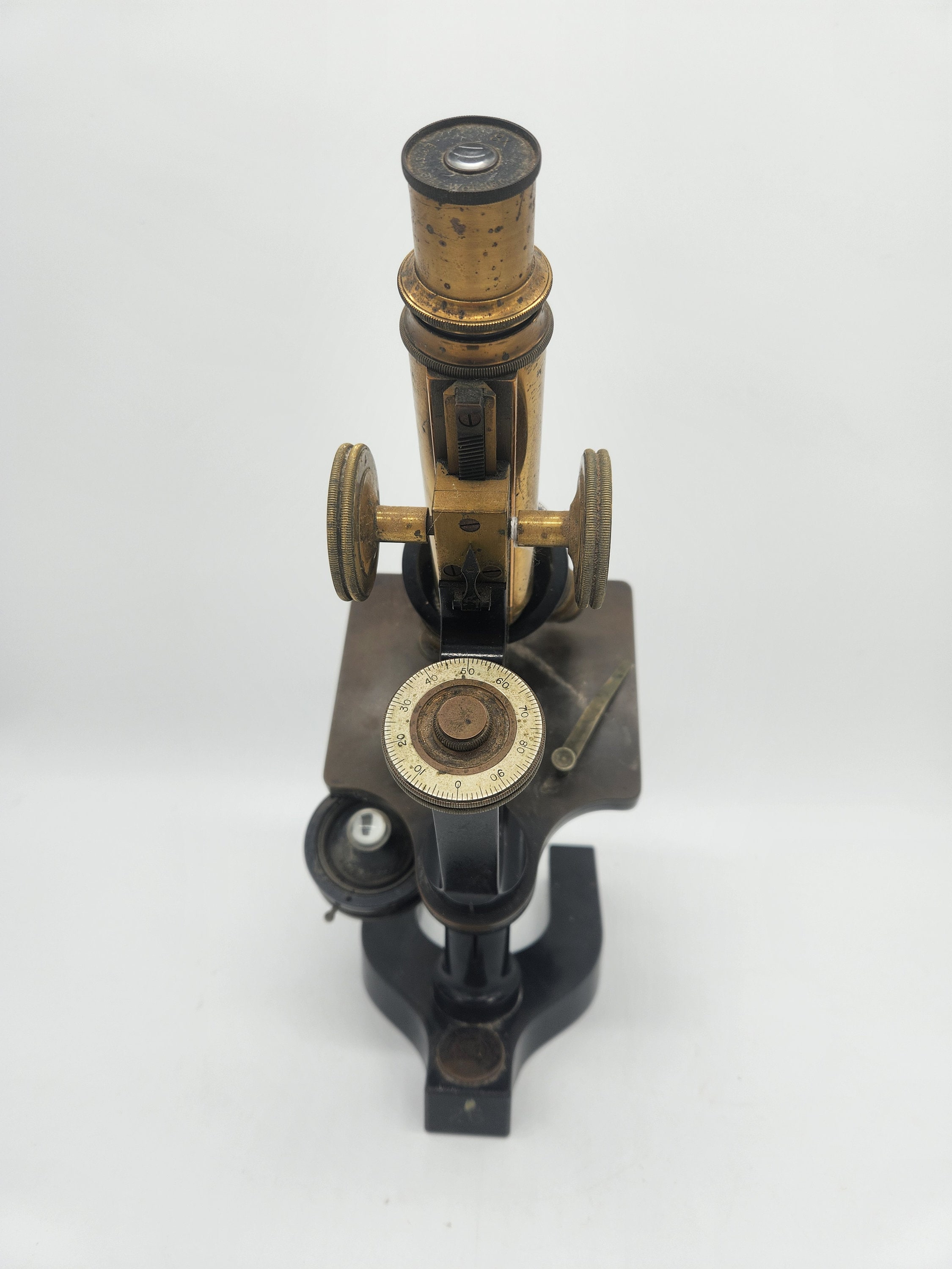 Bausch & Lomb Antique Brass Microscope in Box - Etsy