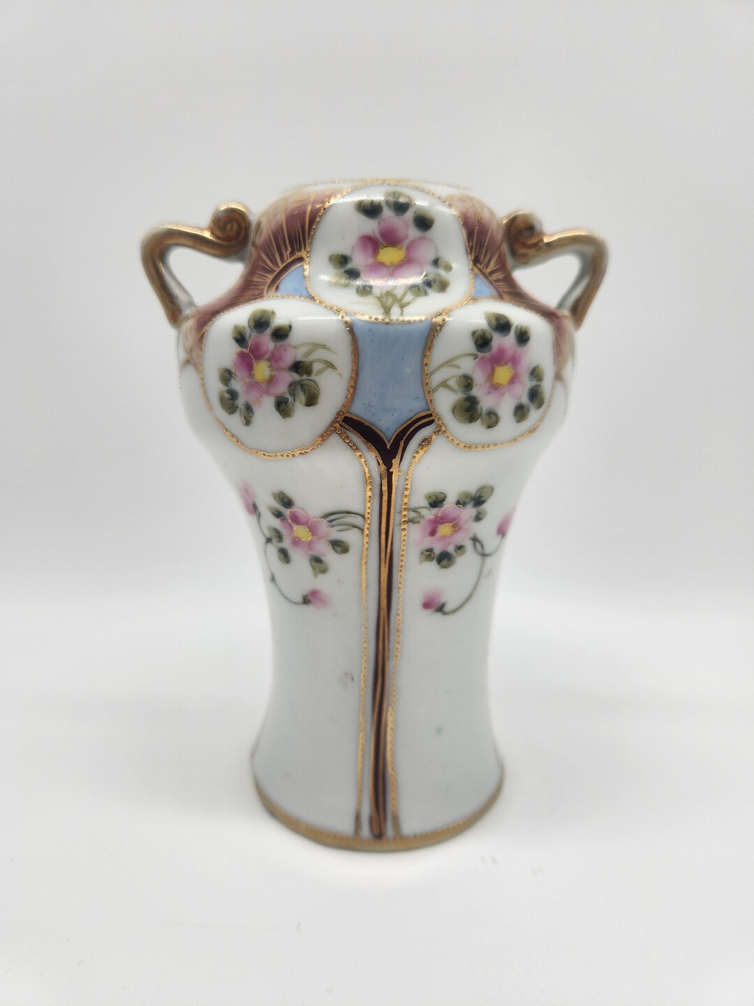 Antique Hand-painted Nippon / Japanese Porcelain Vase Urn - Etsy