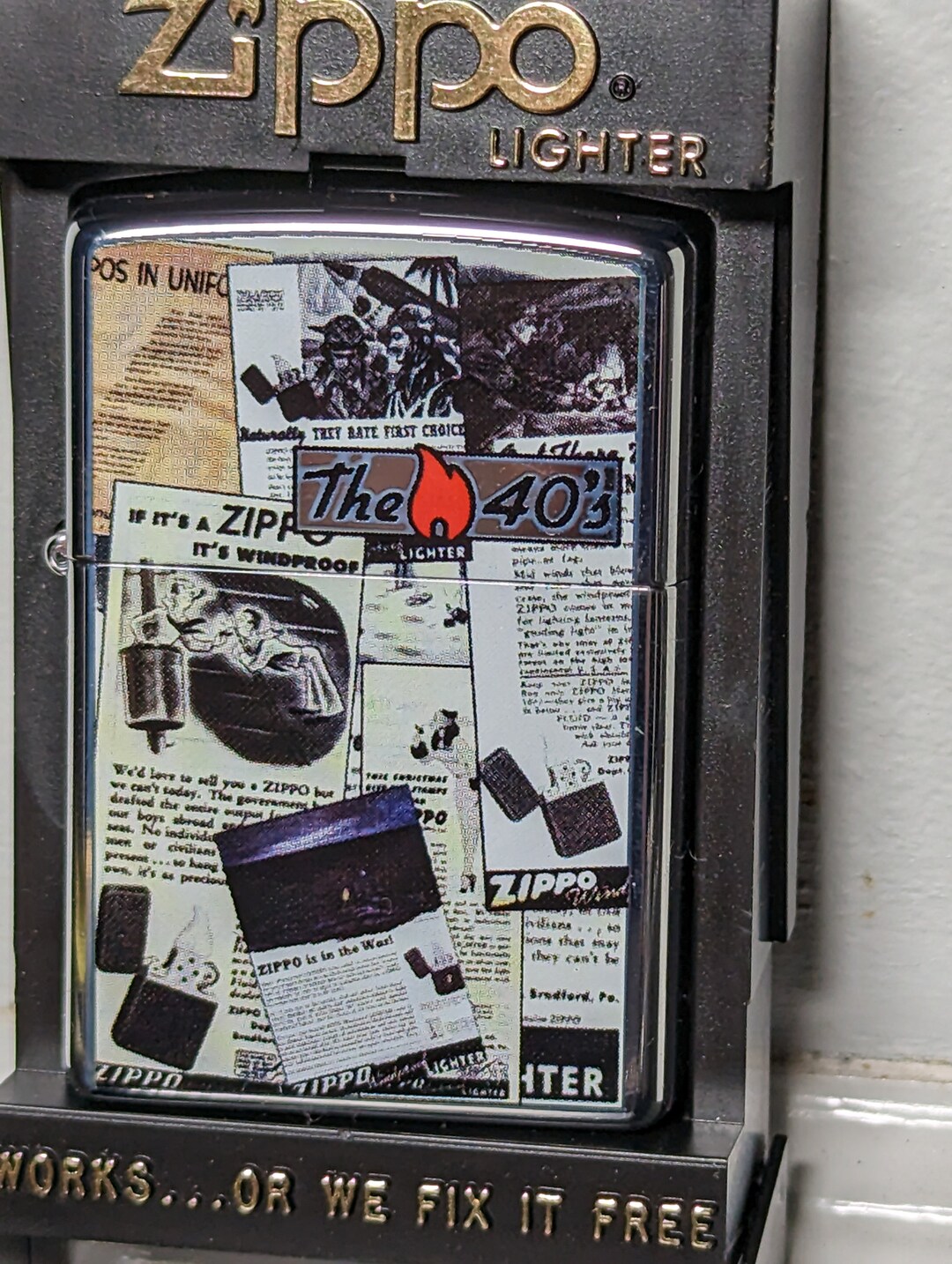 The 1940's 40's Old Poster Design ZIPPO 2007 MIB Rare - Etsy