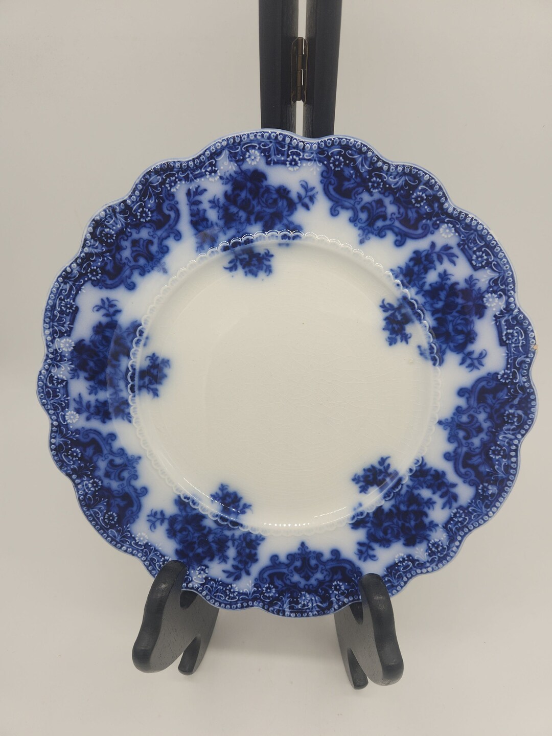 W.H Grindley Osborne Flow Blue & White Porcelain Dinner Plate 10 - Etsy