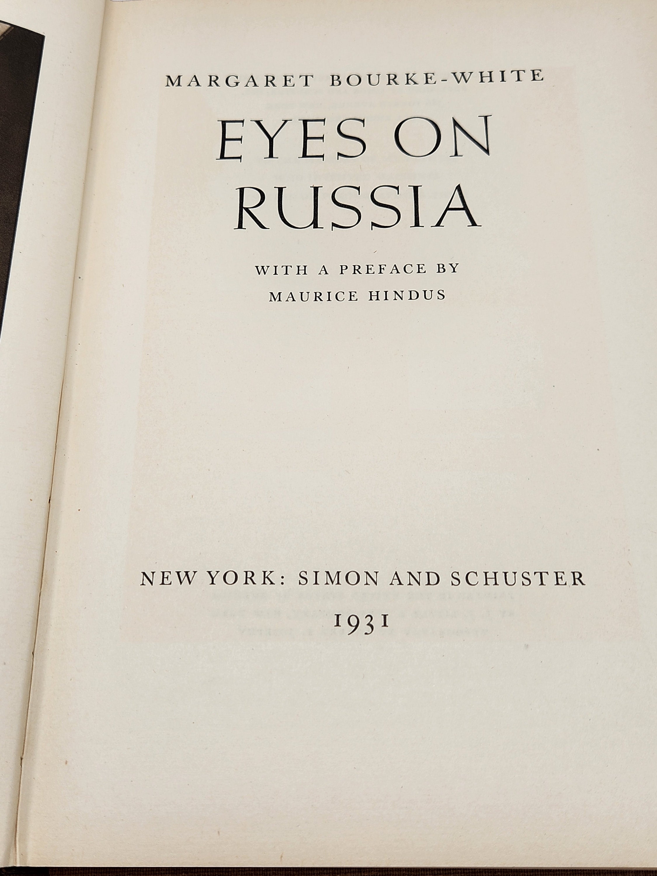 Eyes on Russia by Margaret Bourke-white Published by Simon and Schuster ...