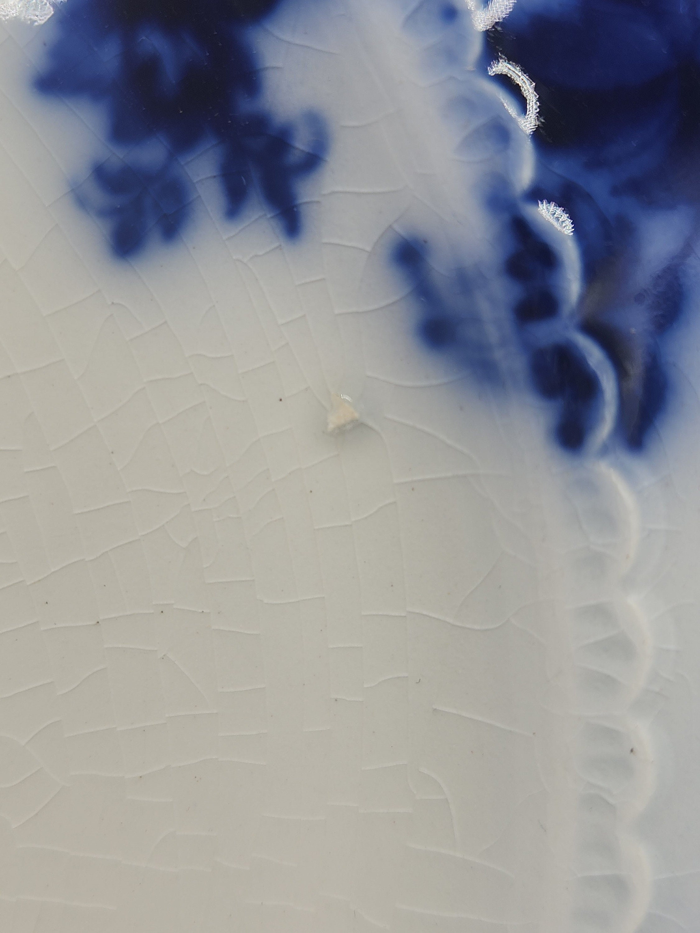 W.H Grindley Osborne Flow Blue & White Porcelain Dinner Plate 10 - Etsy