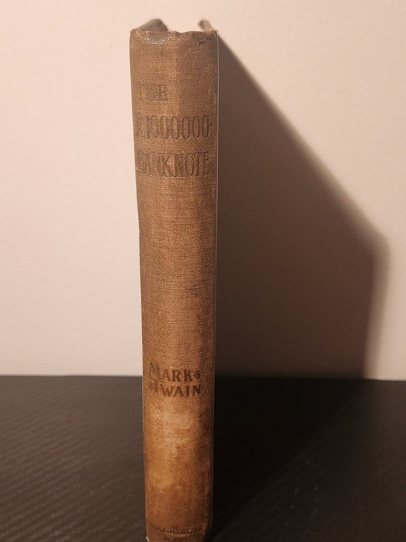 The One Million Pound Bank Note by Mark Twain 1893 - Etsy